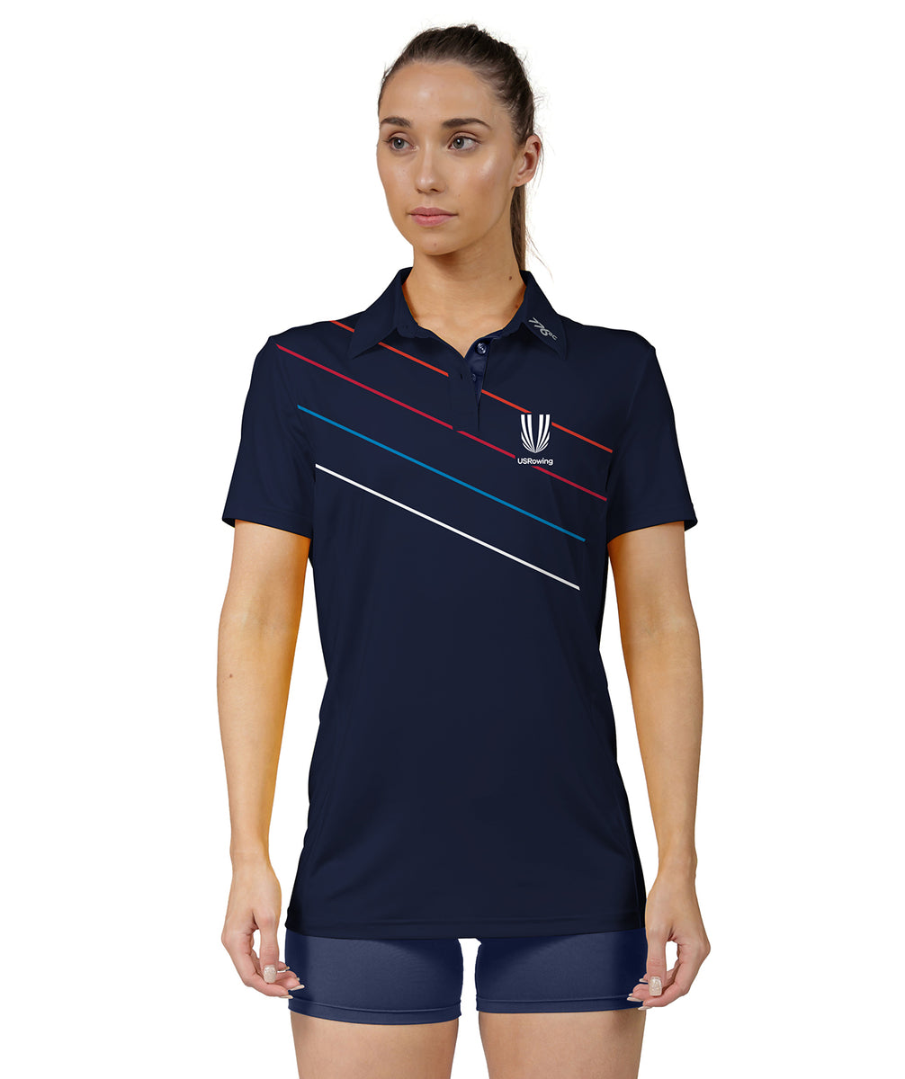 Women's 776BC X USRowing Polo SS 03 - Navy – 776BC International