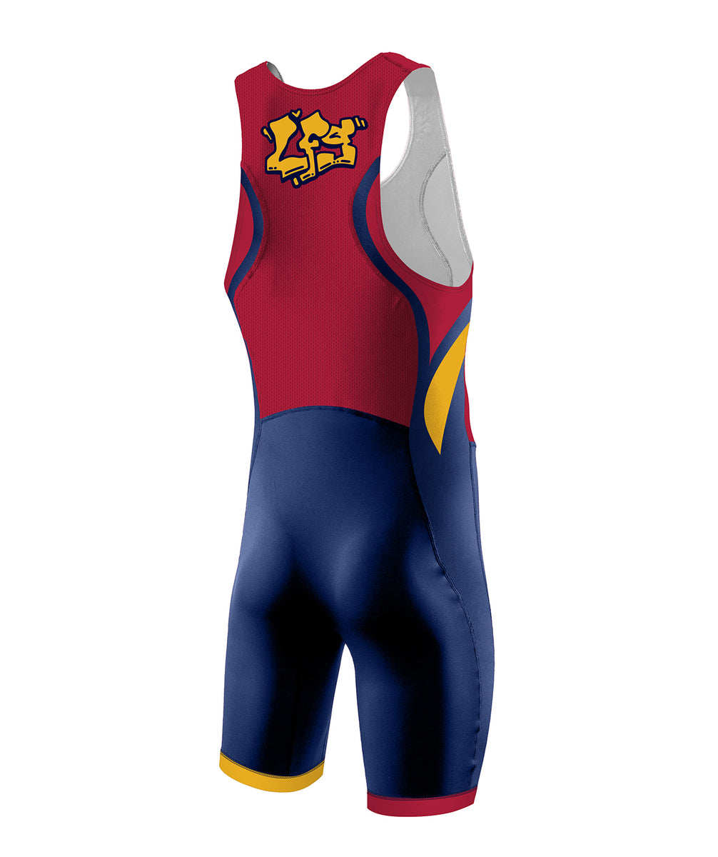 Men's Queen's Rowing Club Pro Unisuit - Navy/Red – 776BC International