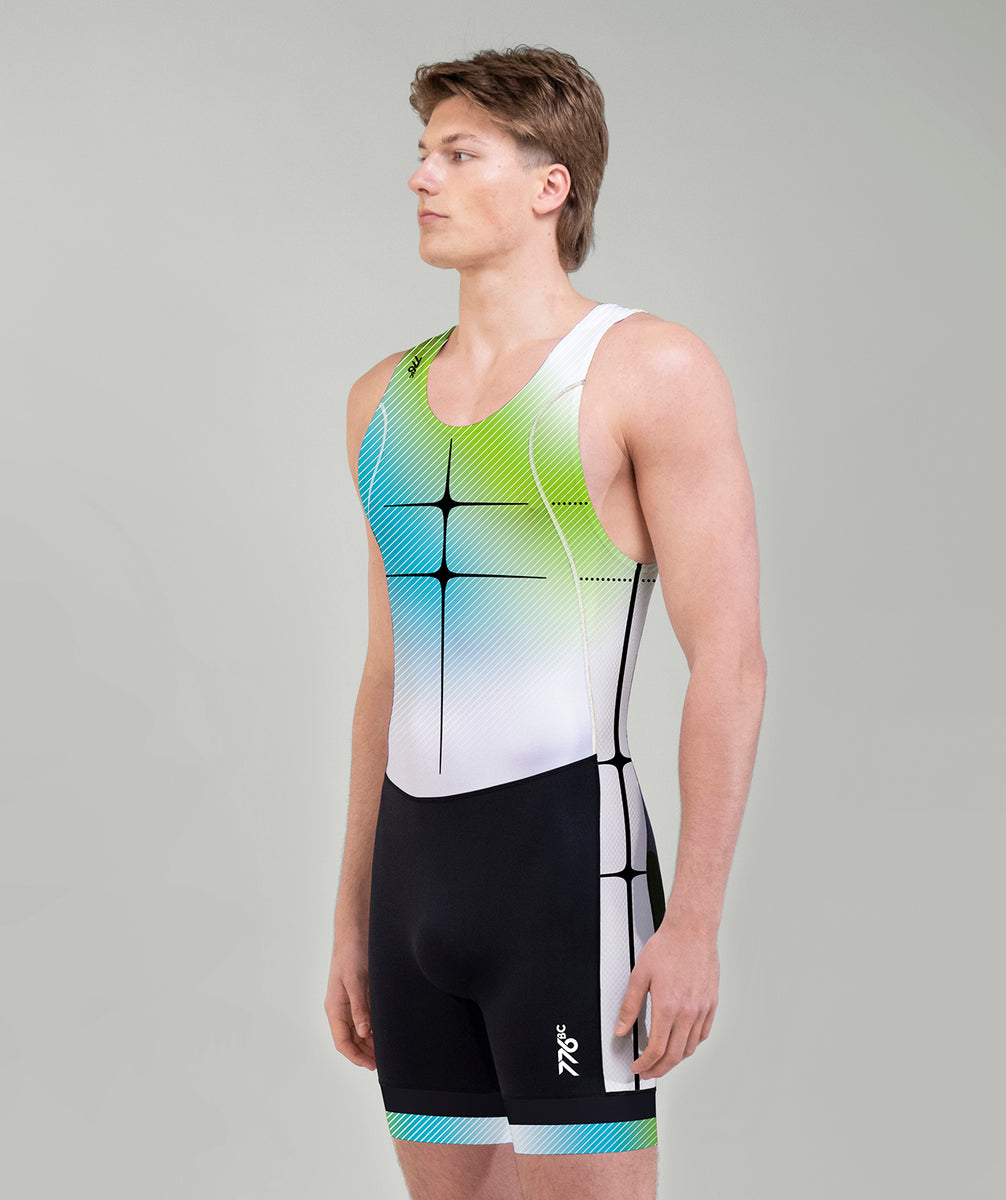 Men's Motion Pro Unisuit - Vivid Green/Aqua – 776BC International