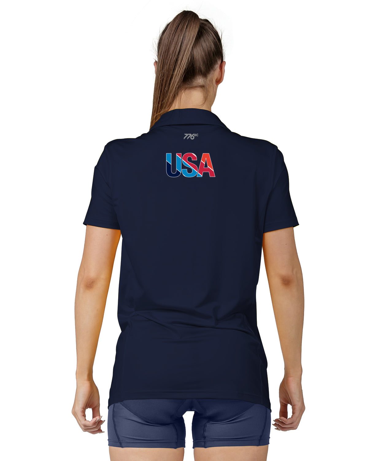 Women's 776BC X USRowing Polo SS 03 - Navy – 776BC International