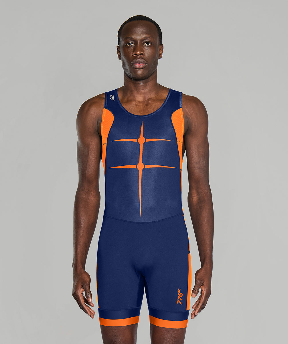 Men's Motion Pro Unisuit - Navy/Orange – 776BC International
