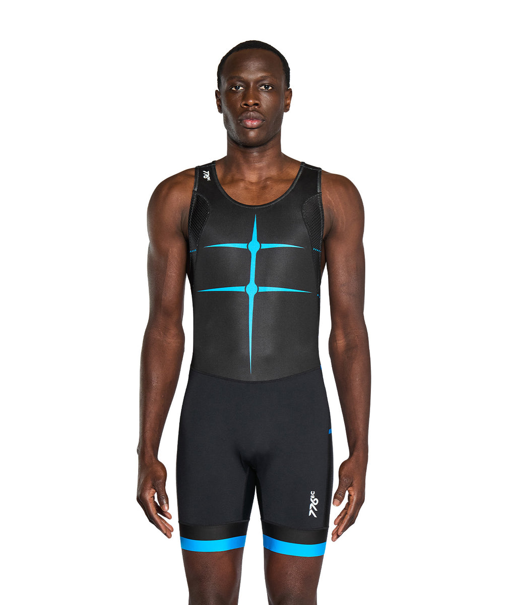 Men's Motion Pro Unisuit - Black/Blue – 776BC International