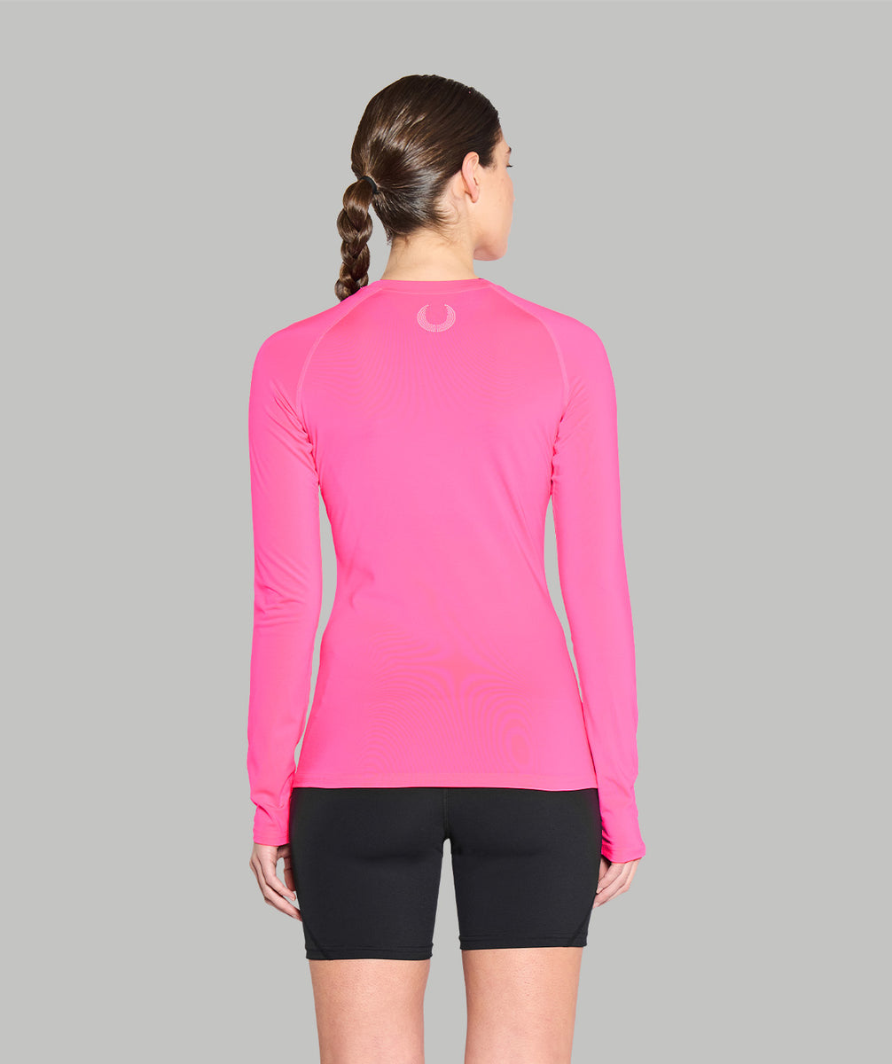 Women's Wreath Winter Base Layer LS - Neon Pink – 776BC USA Inc